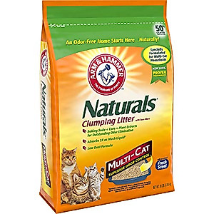 ARM HAMMER Naturals Cat Litter, Multi Cat, 18lb Bag