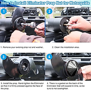 Eliminator Trolling Motor Prop Nut Custom Fit for MotorGuide X3 X5 XI3 XI5
