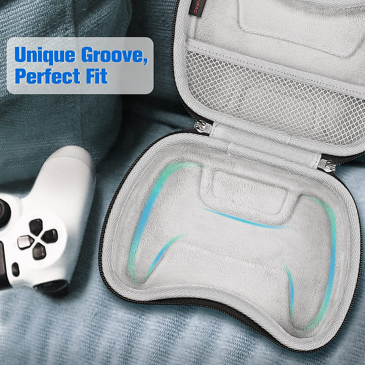 Fintie Carrying Case for Nintendo Switch/Switch OLED Model Pro Controller/Sony-PS5 Wireless Controller - [Shockproof] Hard Shell Protective Cover Travel Bag with Inner Pocket, Black