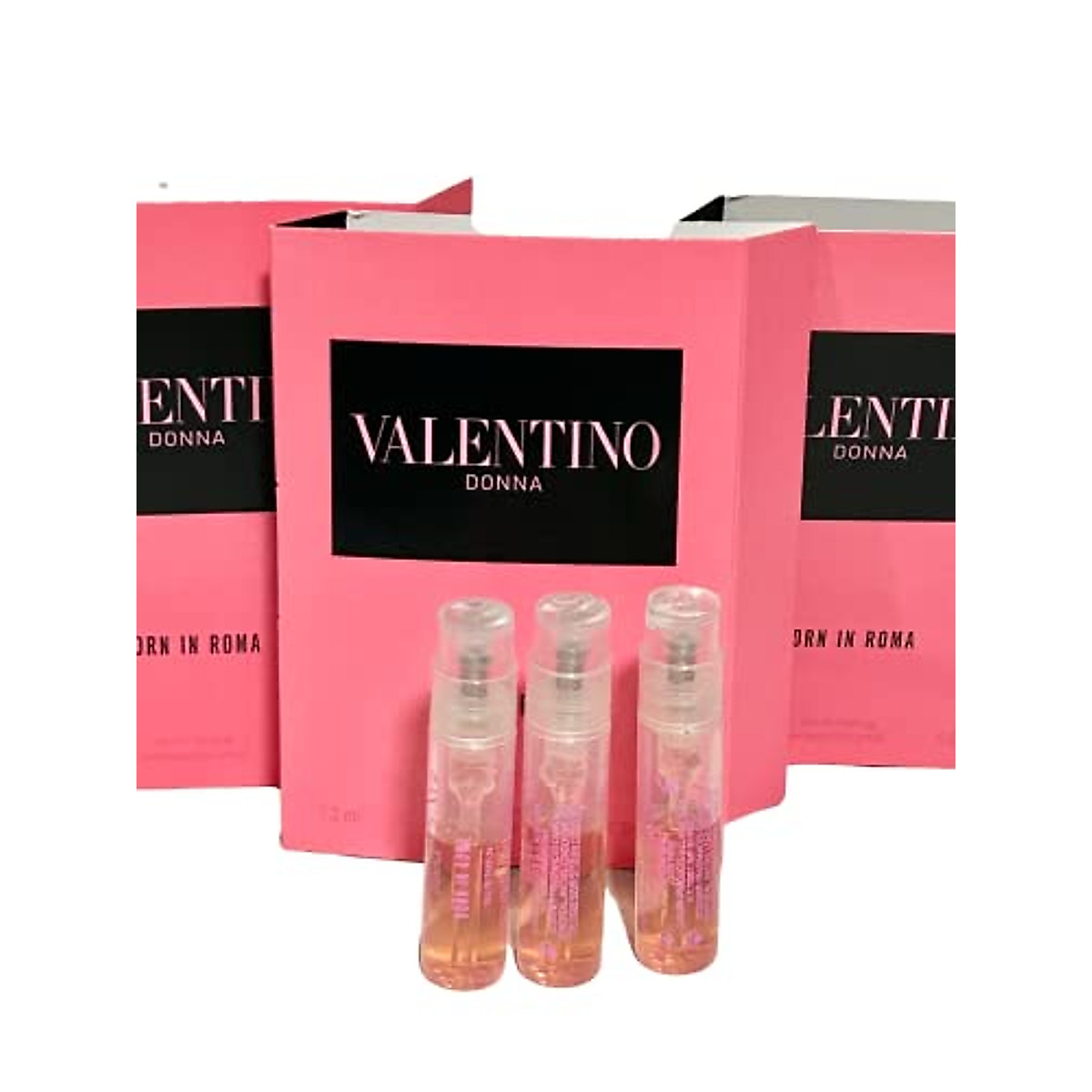 Valentino Born in Roma EDP 0.04 fl. oz. Sample Vial Lot of 3 Glass Partially filled Spray Mini Vials