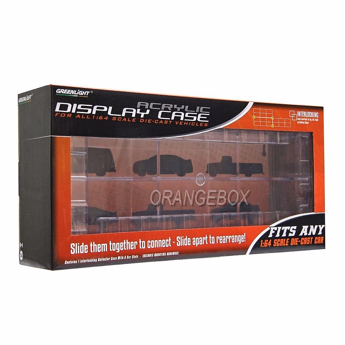 GreenLight 6-Car Connecting Acrylic Case Vehicle