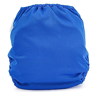OsoCozy One Size Cloth Diaper Covers - Adjustable Snap Fit & Double Leg Gussets for Baby Boys & Girls from 8-35 Pounds. Use with Prefold, Flat or Fitted Cloth Diapers or Snap-in Inserts. (Blue Berry)