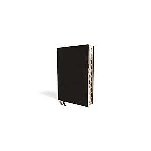 NIV, Life Application Study Bible, Third Edition, Large Print, Bonded Leather, Black, Red Letter, Thumb Indexed