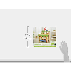 EverEarth Toddler Workbench with Tools. Wooden Building Set Hammer Toy