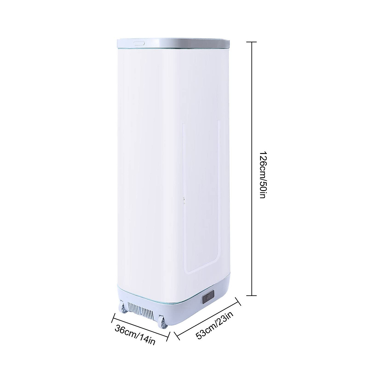 PIAOCAIYIN Portable Clothes Dryer, Mini Electric Quick Drying Dryer, Household Dryer Machine, 68℃/ 154.4℉ Drying Temperature, Adjustable Time & Foldable, Portable Dryer for Apartment Dorm Rv, White