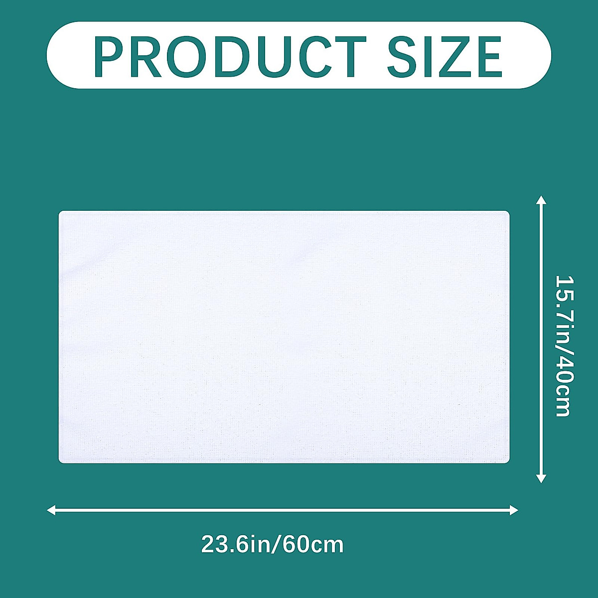 GEKIXUTP 10 Pcs DIY Microfiber Blank Sublimation Kitchen Towels, 16 x 24 Inch