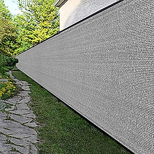 ALBN Balcony Privacy Screen Weather Resistance Windshield UV Protection HDPE Patio Balcony Covering, with Eyelet, Height 1.1m/1.2m (Color : Gray, Size : 1.1x5m)