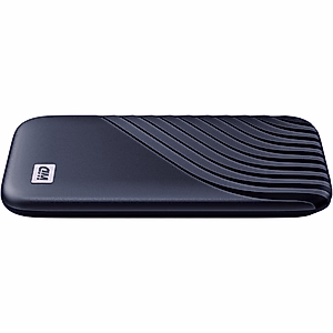 WD 1TB My Passport Portable SSD, External NVMe Solid State Drive, USB-C, up to 1050 MB/s, Works with PC, Xbox and PlayStation, 2-Meters Drop Resistance, Midnight Blue