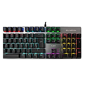 BALAM RUSH, Azender Series, Alaba - KG745, RGB, Blue Switch, Mechanical Keyboard, Black,