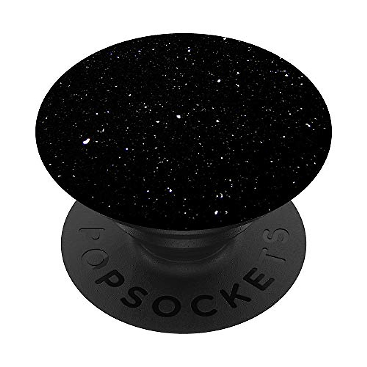 Black Polka Dots Psychedelic Circle Watercolor Paint Artist PopSockets Swappable PopGrip