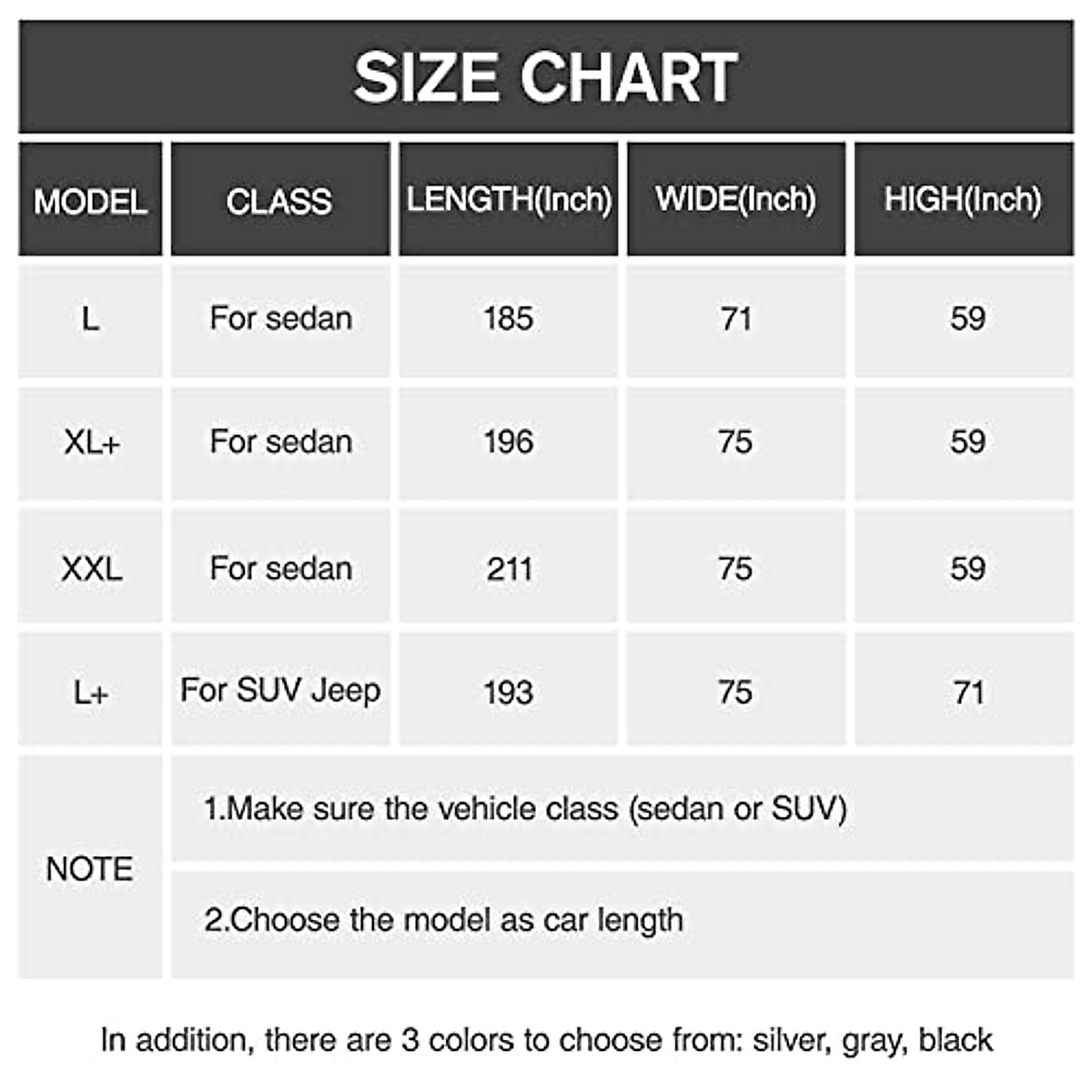 Car Cover Waterproof All Weather, 6 Layers Full Exterior Covers with Zipper Cotton, Mirror Pocket. Outdoor Car Cover UV Snow Rain Wind Dust All Weather Outdoor Protection for Sedan (173-183 inch)