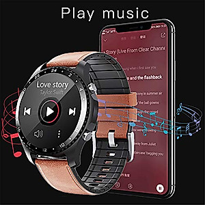 RASMECALO Smart Watches for Men with Bluetooth calls and play music,Fitness Tracker Blood Pressure Monitor Blood Oxygen Meter Heart Rate Monitor IP67 Waterproof, for iPhone Samsung Android Phones (BN)