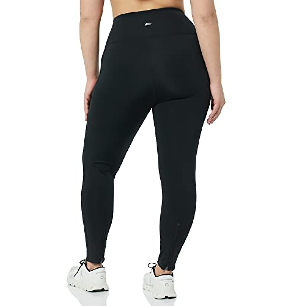 Amazon Essentials Women's Everyday Fitness 7/8 Zipped Legging (Available in Plus Size), Black, 2X