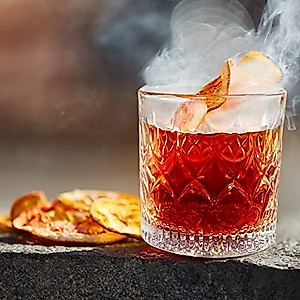 Old Fashioned Whiskey Glasses - Rocks Glasses in Gift Box, Bourbon glass set, Old Fashioned Glass and Scotch Glasses for Men, Whiskey Glass for Cognac, Whisky, Liquor and Cocktail.. (Circle - 2 pcs)