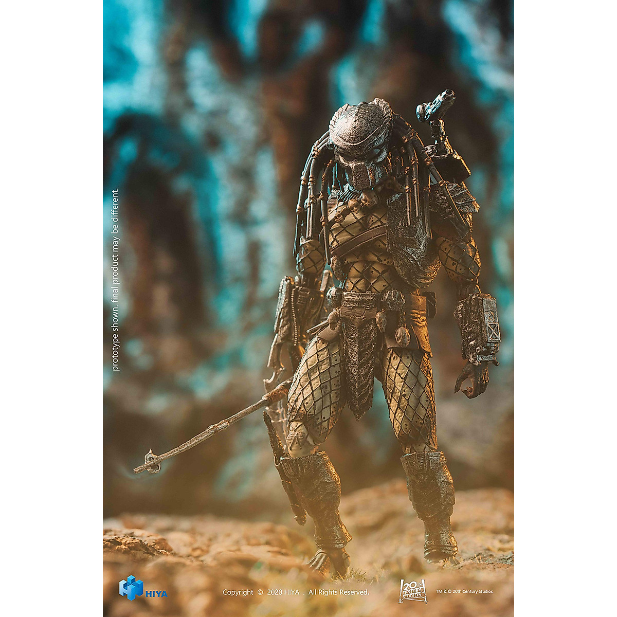 Hiya Toys Alien vs. Predator: Temple Guard Predator 1:18 Scale Action Figure, Multicolor