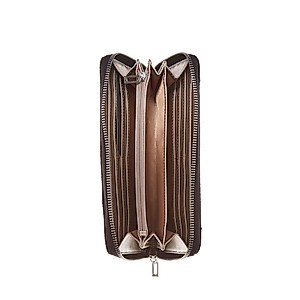 GUESS Noelle Large Zip Around Wallet, Latte Multi