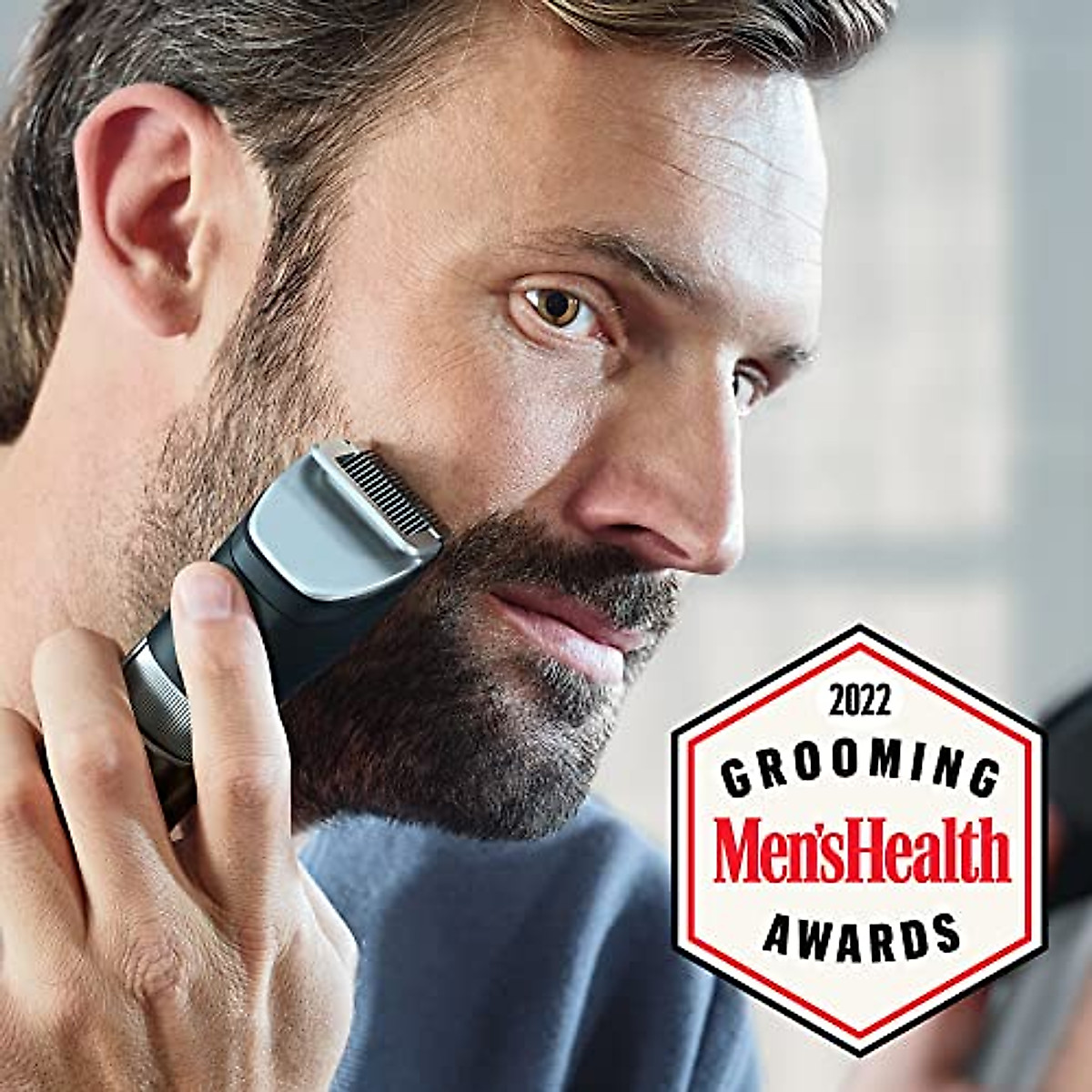 Norelco Philips Series 9000, Ultimate Precision Beard and Hair Trimmer with Beard Sense Technology for an Even Trim, BT9810/40
