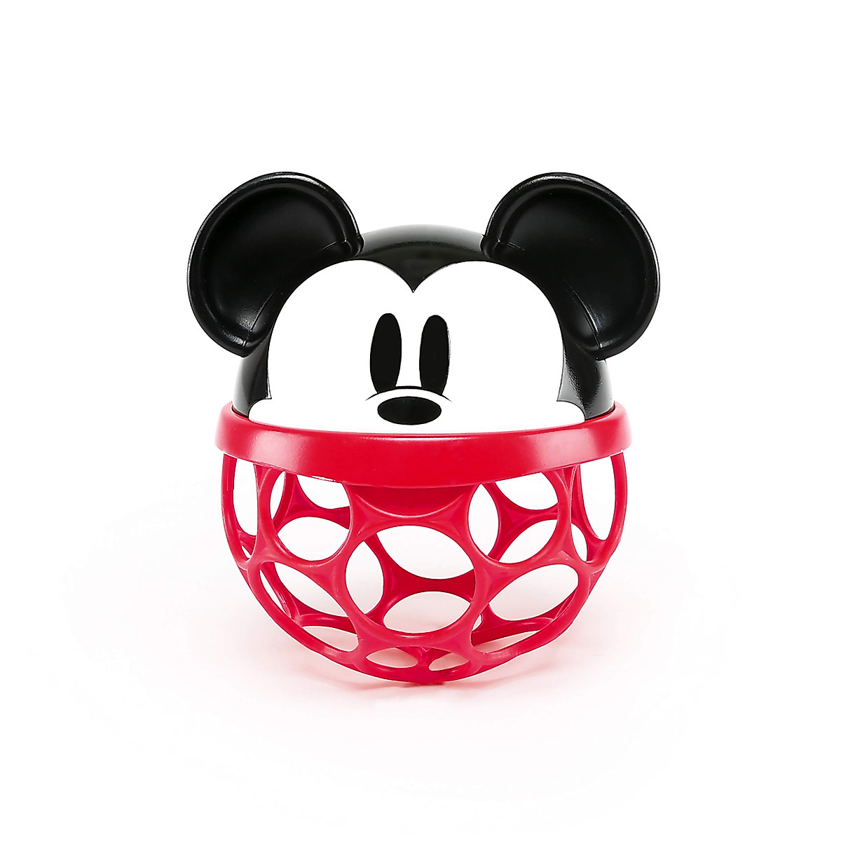 Bright Starts Disney Baby Minnie & Mickey Mouse Rattle Along Buddy Easy-Grasp Toy, Ages Newborn +
