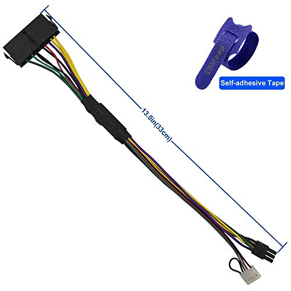 COMeap 24 Pin to 6 Pin ATX Power Adapter Cable for HP Z220 Z230 SFF MT TWR Series 4000 6005 8300 ProDesk 600 G1 EliteDesk 800 G1 13-inch(33cm)