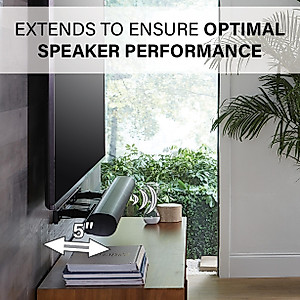 Sanus Soundbar TV Mount Designed for Sonos Arc Sound bar - Height & Depth Adjustable for Dolby Atmos - Universal Compatibility Other TV Mounts - Easy Assembly -OSSATM