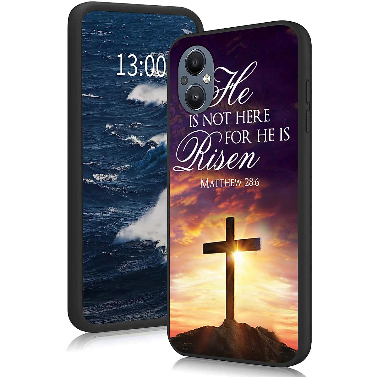 BREIDMKFM Case for OnePlus Nord N20 5G, for OnePlus Nord N20 5G Phone Case, Slim Lightweight Shockproof Soft Protective TPU Case Cover Fit for 1+ Nord N20 5G, Jesus Bible Cross Christian