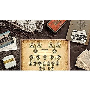 Stationery Paper, 100 Sheets, Aged Look Vintage Antique Old Fashion Parchment Paper, Letter Size 8.5 x 11 inch, Double Sided Printing Paper, by Better Office Products, 6 Designs, 100 Pack