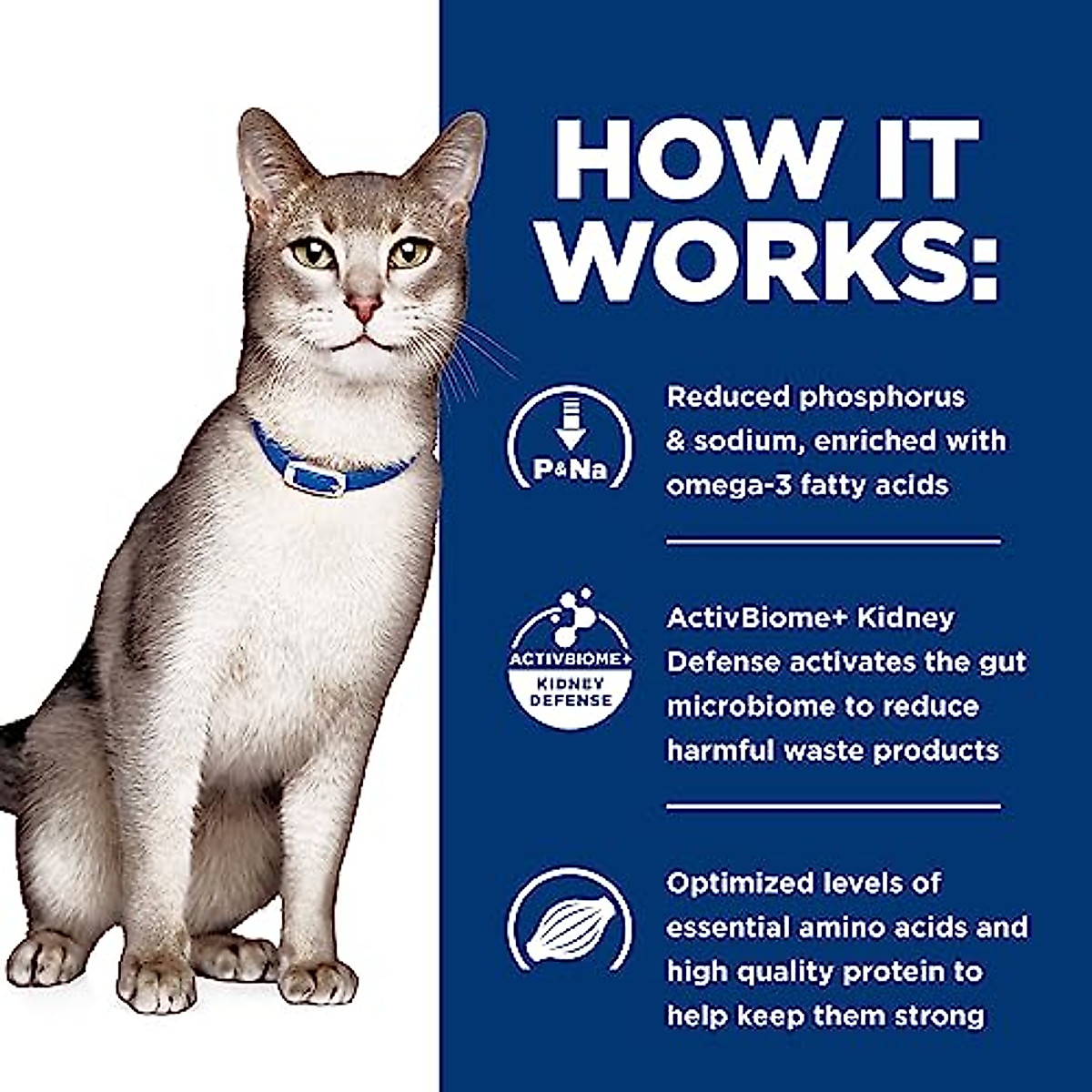 Hill's Prescription Diet k/d Kidney Care with Chicken Dry Cat Food, Veterinary Diet, 8.5 lb. Bag