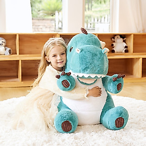 EARTHSOUND Giant Dinosaur Stuffed Animal Plush Toy,Large Jumbo 23" Cute Soft Toys,Big Size Huge Fluffy Plushy Oversized Fat Plushie,Gifts for Kid