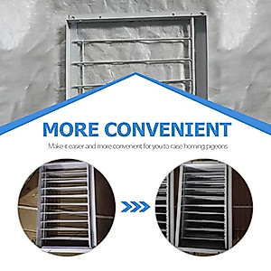 Ipetboom 1Pc Pigeon Door, Iron Birdcages T- House Door Bird Cage Door Pigeon Door Birds House Door for Pet Bird Supplies, 40x26cm