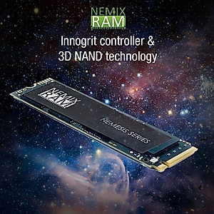 NEMIX RAM Nemesis Series 4TB M.2 2280 Gen4 NVMe SSD for PlayStation 5 & PC Gaming Machines Fastest Write Speeds up to 7415mbps Supports PCIe 4 (PCIe3 Backward Compatible)