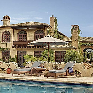 Classic Accessories Montlake FadeSafe FadeSafe Water-Resistant 74 x 23 x 3 Inch Patio Chaise Lounge Cushion Cover, Heather Grey, Patio Furniture Cushion Covers