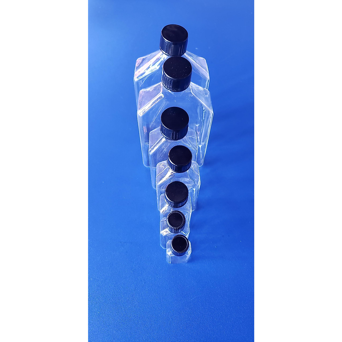 Beyondsupply-Seven (7) Lab Glass Tissue Cell Culture Flask Cap Sample Bottle New