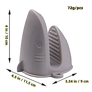 Oven Mitts，Mini Oven Gloves Silicone Heat Resistant Cooking Pinch Mitts Potholder for Air Fryer Kitchen Cooking & Baking (Grey)