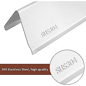 QuliMetal SUS304 Grill Burner and SUS304 Flavorizer Bars for Weber Spirit 200 & Spirit II 200 Series Grills, Spirit E210/ S210/ E220/ S220 with Front Control Knobs(2013-Newer), Replaces for 69785 7635