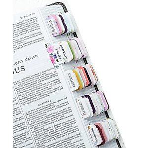 Mr. Pen- Bible Tabs, 121 pcs, Floral Design, Laminated Bible Tabs for Study Bible, Bible Tabs Old and New Testament Bible Book Tabs, Bible Tabs for Women, Tabs for Bible, Bible Index Tabs