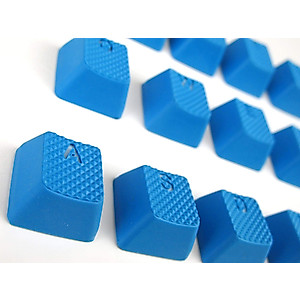 Rubber Gaming Backlit Keycaps Set - for Cherry MX Mechanical Keyboards Compatible OEM Include Key Puller (Sky Blue)
