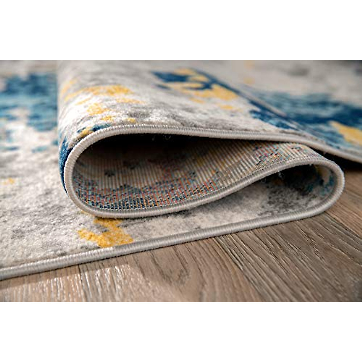 Rugshop Sky Collection Transitional Abstract Area Rug 5' x 7' Cream