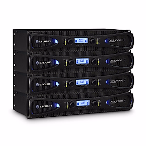 Crown Two-Channel, 525W @ 4Ω Power Amplifier, Black with Gold, 525-Watts (XLS1502)