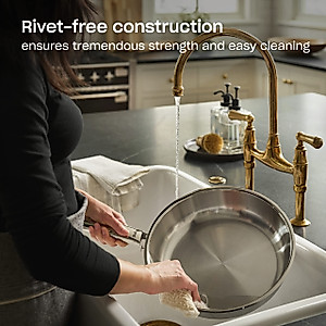 Fissler Steelux Pro Stainless Steel Fry Pan, 9.5”