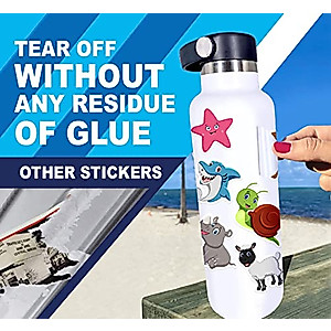 100 Cute Animal Stickers for Water Bottles EL NIDO Waterproof Aesthetic Animal Stickers for Kids Teens Girls and boy, Vinyl Farm Sea Zoo Safari Animal Perfect for Laptop Scrapbooking Stickers, Animal Sticker Pack Christmas Stocking Stuffers