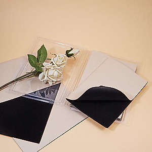 BENECREAT 12PCS 11.5"x15.5" Large Black Halloween Velvet Adhesive Back Sheet Jewelry Box Liner Fabric, Durable and Water Resistant for Festival Art Craft Making