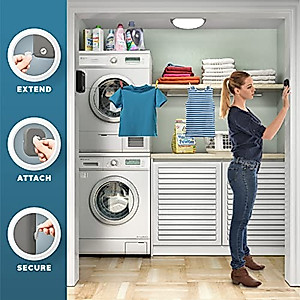 Bartnelli Premium Retractable Clothesline | Heavy Duty Retracting Rope Line for Clothes or Laundry, Perfect for Indoor or Outdoor Use and Travel or Camping Can Hold Upto 50 Pounds of Wet Clothing