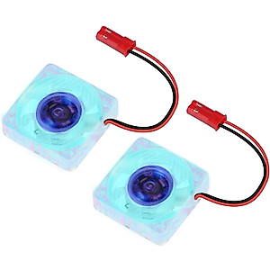 2/4pcs Raspberry Pi 4 Fan Raspberry Pi Cooling Fan Brushless CPU Quiet LED Cooling Compatible with Raspberry Pi 4/Pi 3/3B+/4B/Pi Zero w (2)