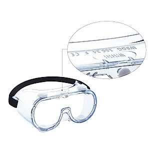 WSGG Medical Safety Goggles Fit Over Glasses for Men and Women, FDA Registered, Anti-Fog, Anti-Splash