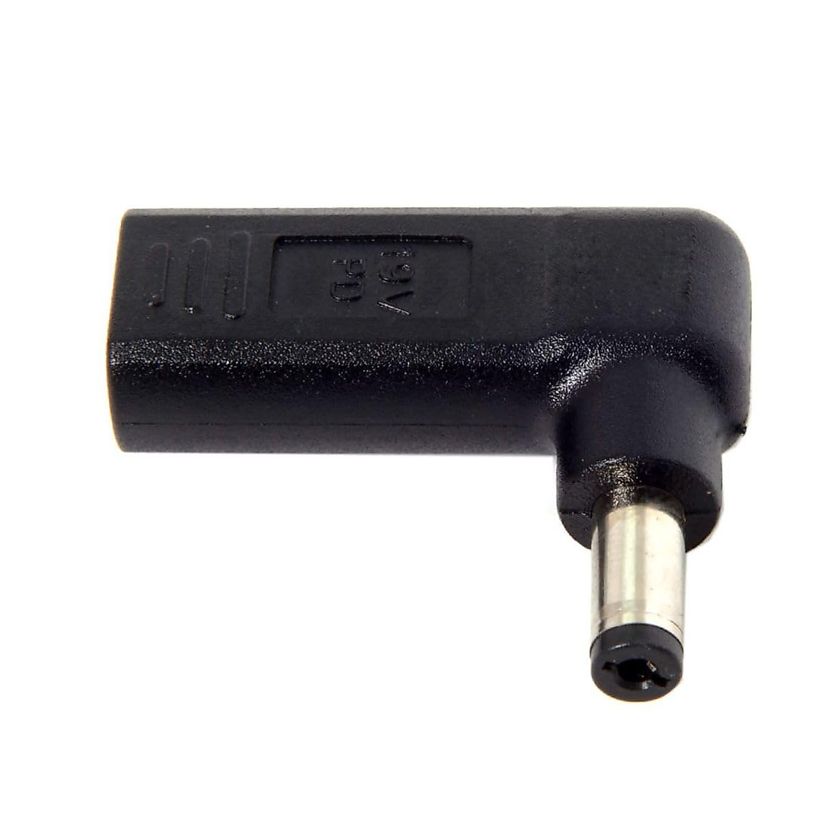 chenyang CY USB 3.1 Type C USB-C to Rectangle DC Plug 5.5mmx2.1mm Adapter PD Emulator Trigger 90 Degree Angled for Laptop Tablet (5.5x2.1MM)