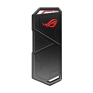 ROG Strix Arion M.2 NVMe SSD Enclosure-USB3.2 GEN2 Type-C, 10Gbps, Aura Sync RGB, Dual USB-C to C and USB-A to C Cables, Thermal Pads, PCIe 2280/2260/2242/2230 M Key/B+M Key, Screwdriver-Free