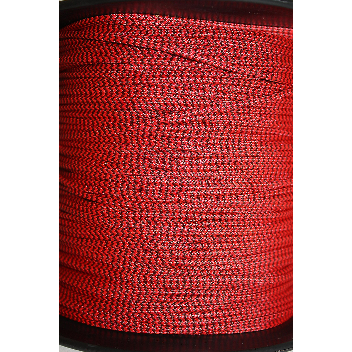 Red & Black Speckled BCY #24 D Loop Rope Release Material 10'