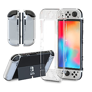 HEATFUN Protective Case for Switch OLED, Switch OLED Hard Console Case and TPU Joy Con Covers - Switch OLED Accessories
