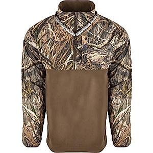 Drake Waterfowl 1/4 Zip Refuge Eqwader™ Mossy Oak Shadow Grass Habitat 2Xlarge