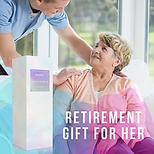 Onebttl Retirement Gifts for Women, Funny Retirement Tumbler 20oz, Retired Gifts for Coworkers, Grandma, Friends - Blue Purple (The Queen Has Retired)